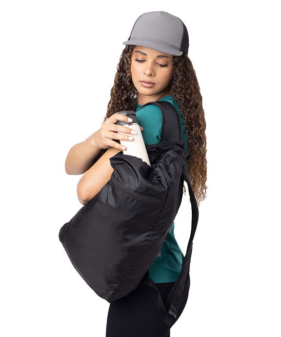 Ripstop Polyester Cinchback Backpacks | BAGedge BE278 | Bulk Wholesale ...