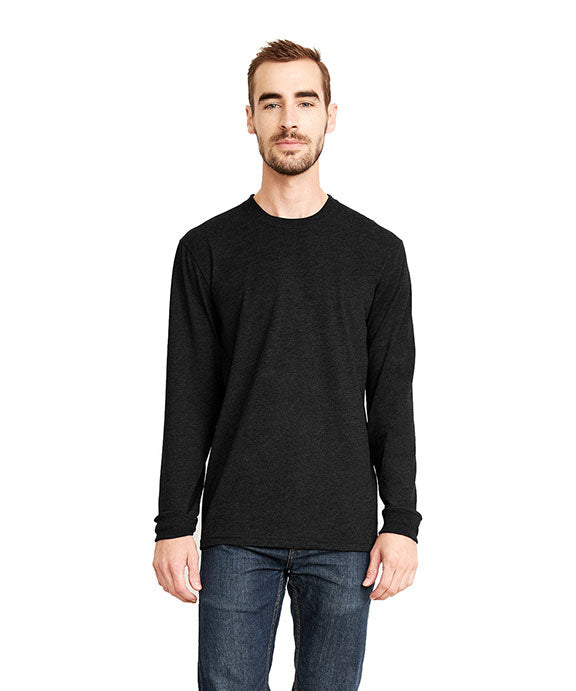 Sueded Long-Sleeve Shirts in Bulk | Next Level 6411 Cotton/Poly Blend ...