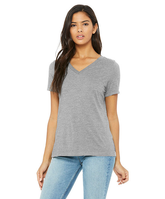 Women's V Neck Heather Shirts | Bella + Canvas 6405CVC | Bulk Pricing — JonesTshirts