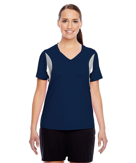 TT10W - Team 365 Ladies Short Sleeve Athletic V-Neck Tournament Jersey ...